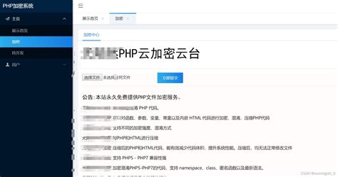 可用的php在线云加密系统源码php加密系统 云端 Csdn博客