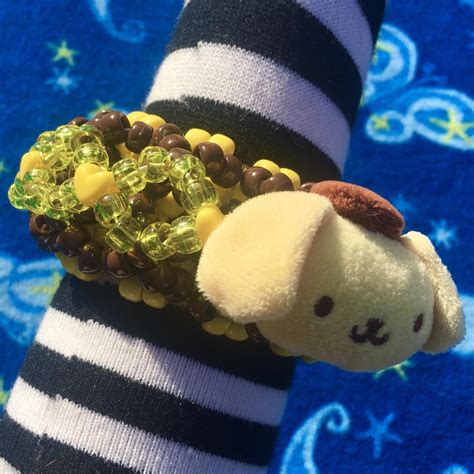 Pompompurin 3d Kandi Cuff Scene Scenecore Plur Depop
