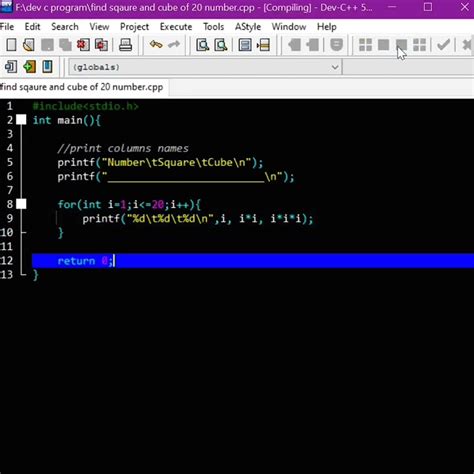 Find Square And Cube Codingshortvideo Clanguage Shorts Youtube