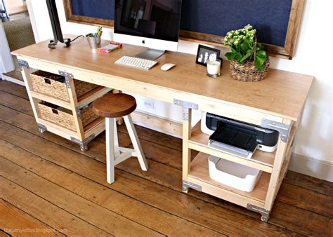 DIY How To Build A Workbench Style Custom Desk Building Strong