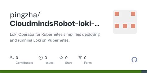 Github Pingzhacloudmindsrobot Loki Operator Loki Operator For