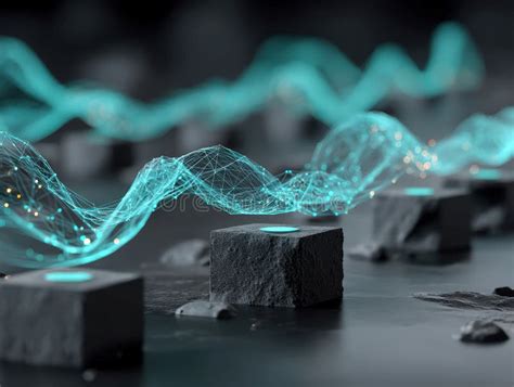 Abstract Conceptual Image Showcasing Digital Technology Symbolized By