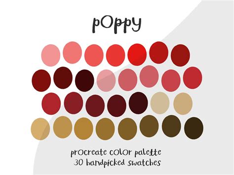 Warm Boho Procreate Color Palette Color Swatches Ipad Procreate Tools