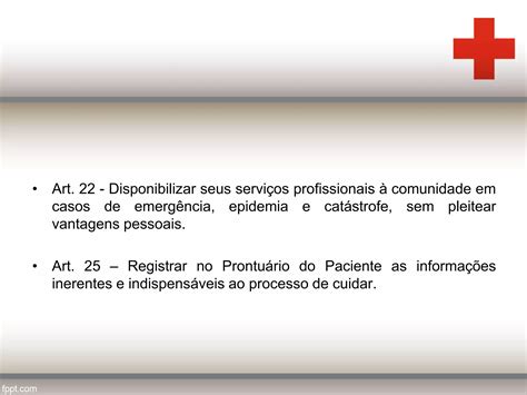 Código De ética Dos Profissionais De Enfermagem Ppt