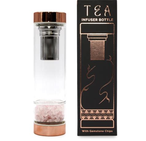Serene Tea Sanctuary Rose Quartz Tea Infusion Bottle Etsy