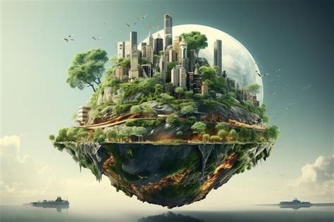 premium photo the essence of a sustainable environment generative ai