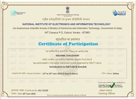 Techskills Matlab Simulink Engineering Datascience Nielit