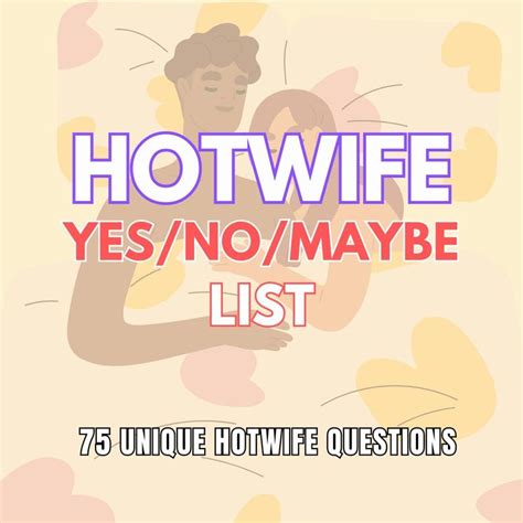 Hotwife Yesnomaybe List 75 Hotwife Questions Vixen Couple