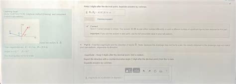 Solved Learning Goal Vector Subtraction Graphical Method