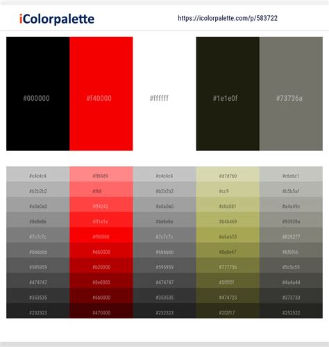 100 Latest Color Schemes With Red And White Color Tone Combinations