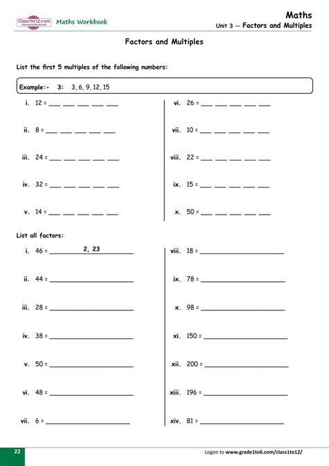 Worksheet Class 4 Factors And Multiples Pdf Worksheets Library Worksheet Class 4 Factors And Multiples Pdf Worksheets Library