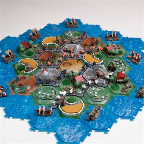 Stl File Catan Compatible Hex Tiles Fdm And Resin Models 74 Files