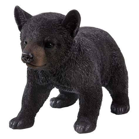 Hi Line T Black Bear Cub Walking Statue The Home Depot Canada