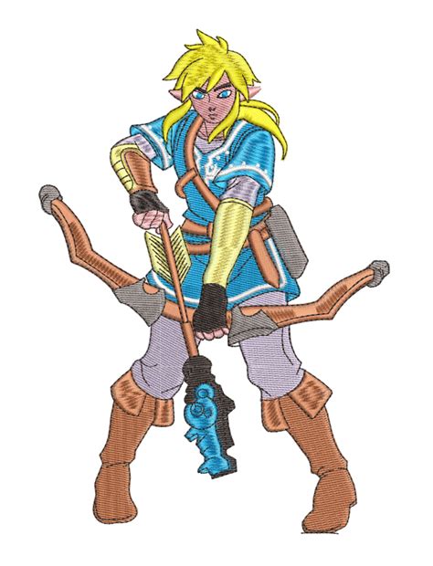 Embroidery Pattern Zelda Link Bow Age Store Anime Patterns