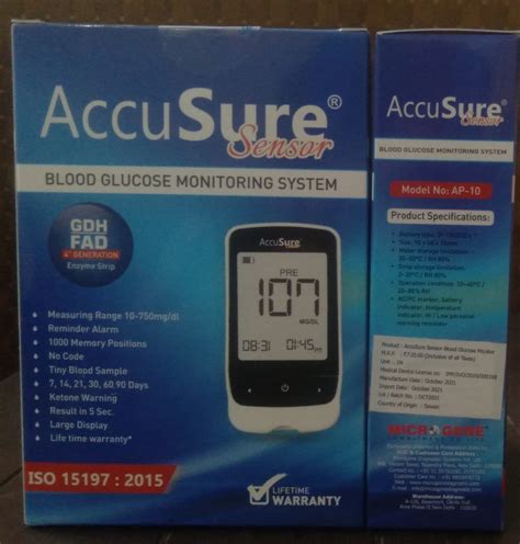 Accusure Sensor For Personal Days At Piece In Ahmedabad ID