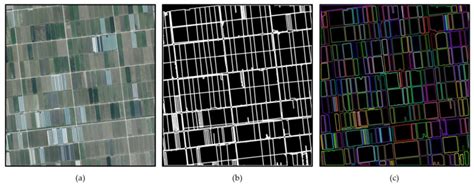 Parcel Level Contour Extraction From A The Original Image B Download Scientific Diagram