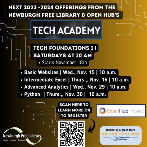 Open Hub Project On Linkedin We Updated Tech Academy Schedule For