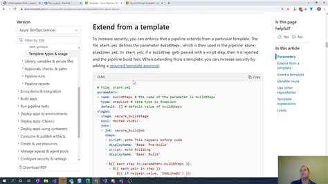 Learning About Templates In Azure Devops Yaml Pipelines Part 1 Youtube