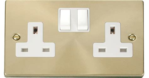 VPSB WH Deco Gang A DP Switched Socket Outle