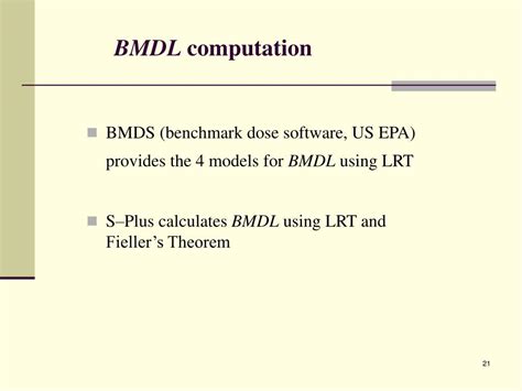 Ppt Modeling And Estimation Of Benchmark Dose Bmd For Binary Response Data Powerpoint
