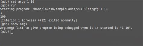 Gdb Command In Linux With Examples Geeksforgeeks