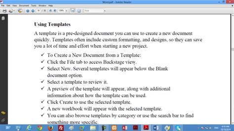 Lesson 05 Creating And Opening Documents Word 2013 Sahalsoftware
