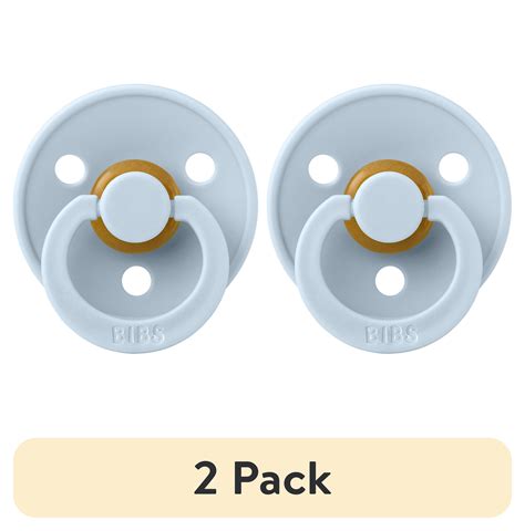2 Pack Bibs Colour Natural Rubber Latex Pacifier Size 1 0 6 Months