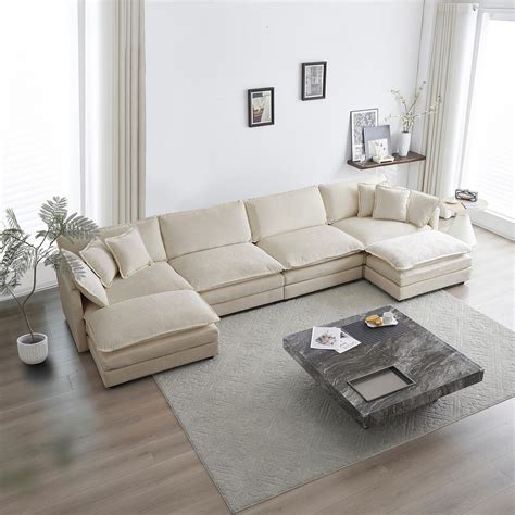 Rosdorf Park Comfort U Shaped Couch With Reversible Chaise Modular