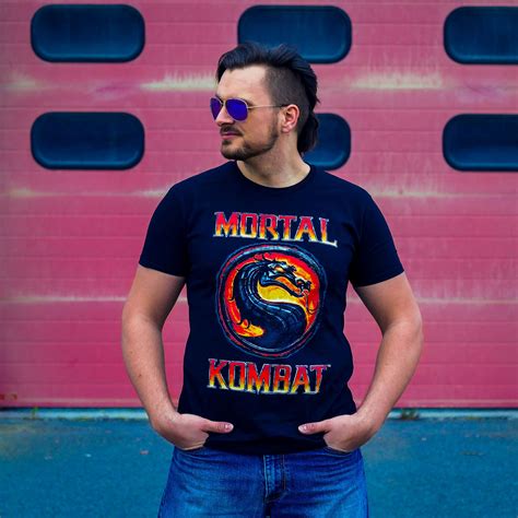Mortal Kombat Logo T Shirt Black Elbenwald