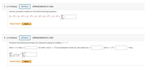 Solved 7 And 8 1 Points Eppdiscmath5 51044 Use The