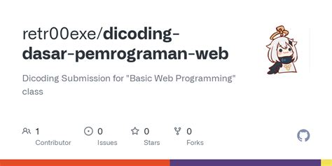 Github Retr00exedicoding Dasar Pemrograman Web Dicoding Submission