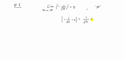 SOLVED Use the ϵ δdefinition of a limit at infinity to prove that Numerade