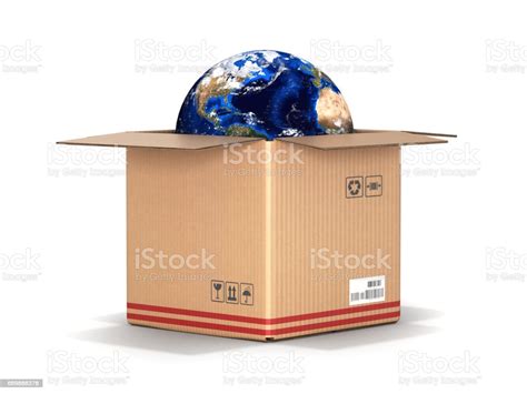 배달 및 골 판지 상자 흰색 절연에 쇼핑의 개념 3d 배경 3차원 형태에 대한 스톡 사진 및 기타 이미지 3차원 형태 골진 골판지 Istock