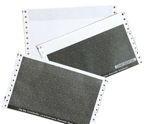 10 ชุด สลิปเงินเดือนคาร์บอน 3 ชั้น 9x5 5 ไม่มีหัวคำว่า ใบจ่ายเงินดือน แพ็ค 10 ฟรี File Excel