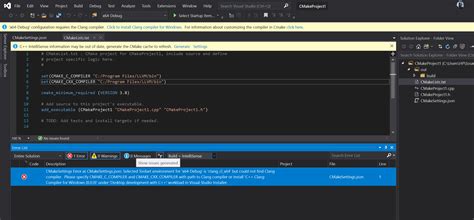 C Visual Studio Can T Detect My Clang Compiler Installation Stack