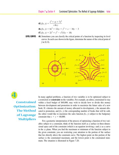 Constrained Optimization The Method Of Lagrange Multipliers