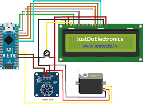 touch sensor based door lock system using arduino
