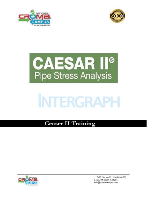 Caesar Stress Analysis Training Xyfqcy