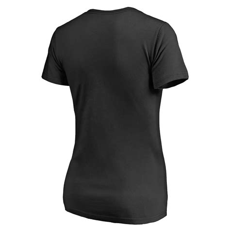 Womens Baltimore Orioles Black Static Logo V Neck T Shirt
