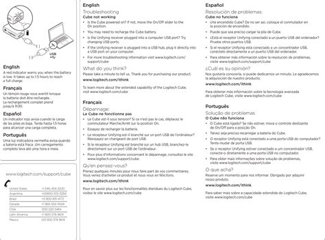 Logitech M R Quick Start Guide