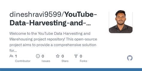 github dineshravi9599 youtube data harvesting and warehousing using