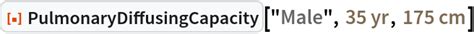 Pulmonarydiffusingcapacity Wolfram Function Repository