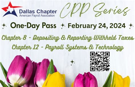 American Payroll Association Dallas Chapter On Linkedin Join Us On Saturday For Our One Day