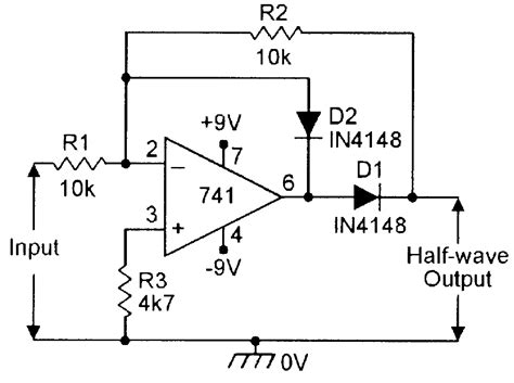 Half Wave And Full Wave Rectifier Using Op Amp At Logan Storkey Blog