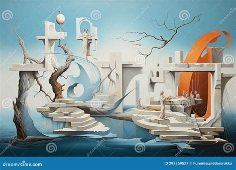 Symbolic Abstraction With Greek Mythology Stock Illustration
