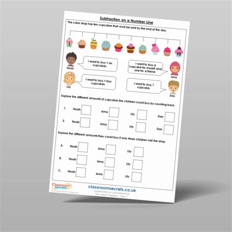 Year 1 Subtraction On A Number Line Discussion Problem Resource Classroom Secrets