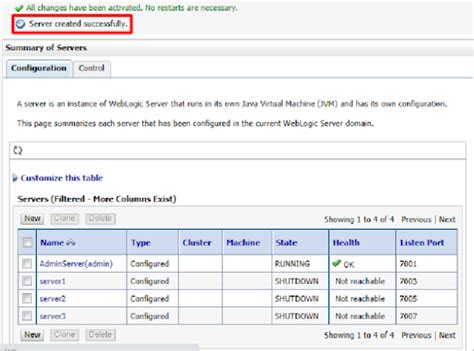 Technotes Oracle Weblogic Create And Configure Managed Servers In Oracle Weblogic Server