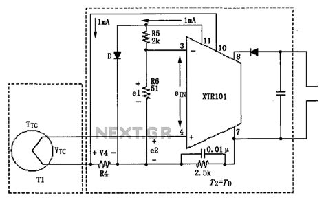 Thermometer Circuit Page 3 Meter Counter Circuits Next Gr