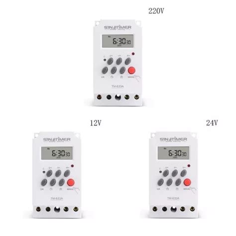 Weekly 7 Day Programmable Digital Time Switch Timer Control Din Rail
