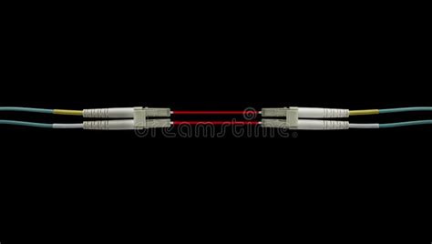 Optical LC Patch Cord With White Connector Stock Image Image Of Internet Media